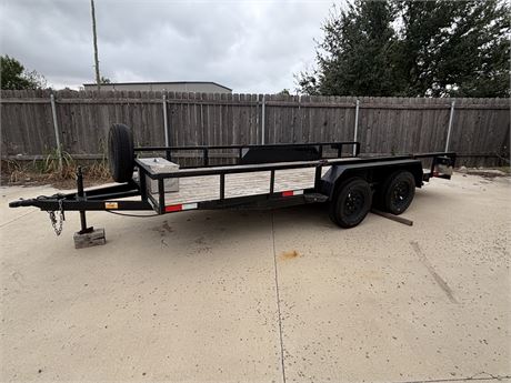 Lot - Salvation 77" x 16' Tandem-Axle Utility Trailer | Place Your Bid ...