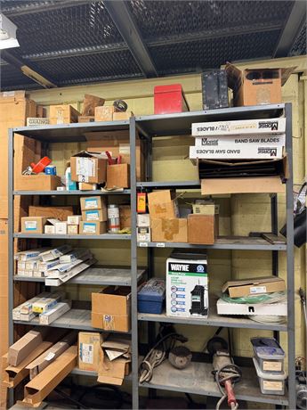 Lot - Shelving & Contents - as pictured | Place Your Bid at MachineryMax