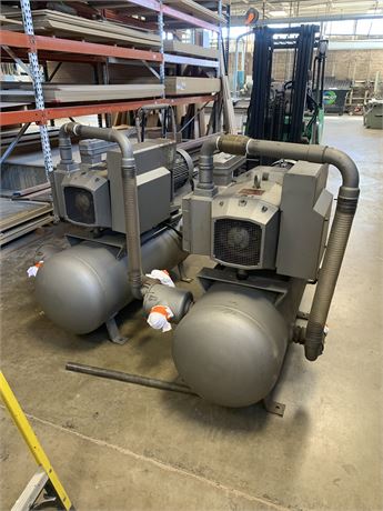 Lot - Becker "VTLF-250" Vacuum Pump with OKS Air Tank | Place Your Bid ...