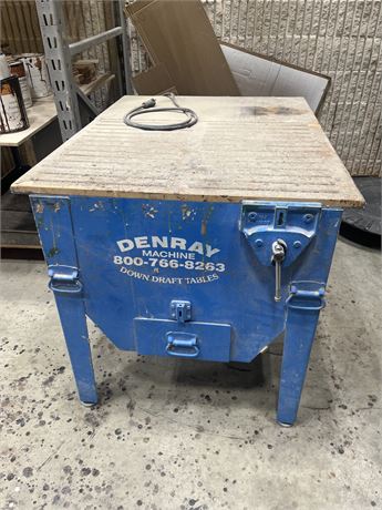 Lot - Denray "2634B" Downdraft Sanding Table | Place Your Bid at ...