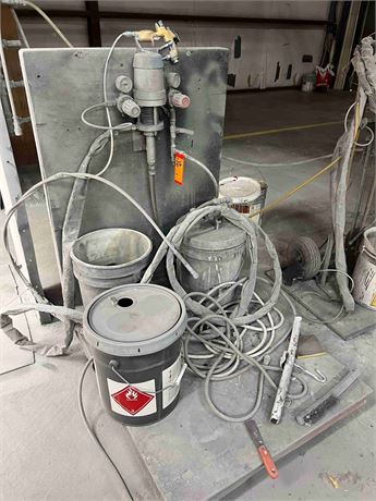 Lot - Kremlin Paint Pump with Spray Gun | Place Your Bid at MachineryMax