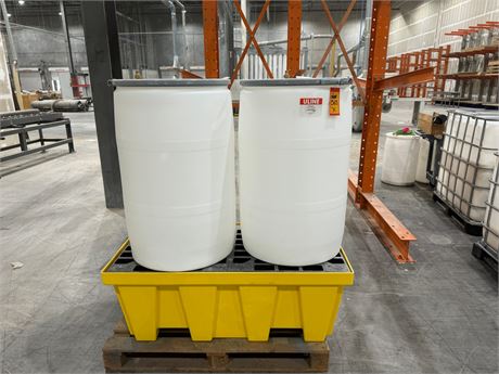 Lot - Uline Barrels & Spill Containment Bin | Place Your Bid at ...
