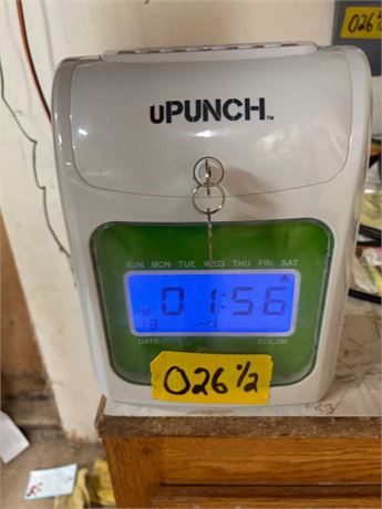 Lot - UPUNCH Time Clock/ Card Holder | Place Your Bid at MachineryMax