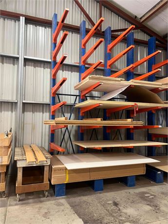 Lot - Cantilever material rack | Place Your Bid at MachineryMax