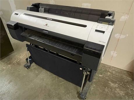 Lot - Canon "iPF750" Large Format Printer | Place Your Bid at MachineryMax