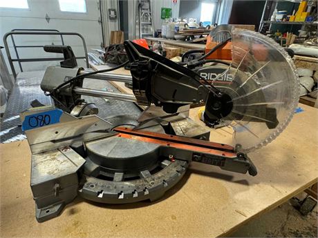 Lot - Ridgid "R4221" Sliding Compound Miter Saw | Place Your Bid at ...