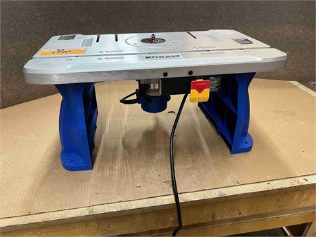 Lot - Kobalt Router Table & Router | Place Your Bid at MachineryMax