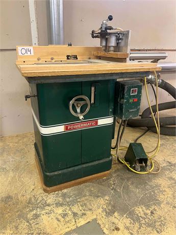 Lot - Powermatic "26" Shaper & cope sled | Place Your Bid at MachineryMax