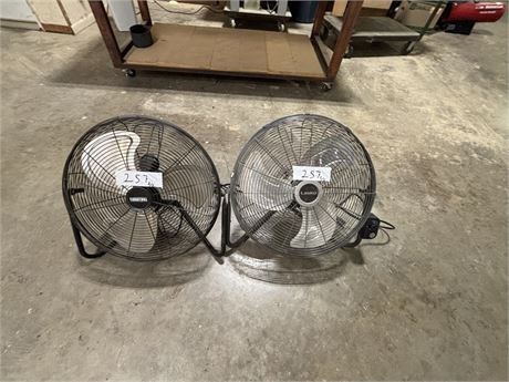 Lot - (2) Shop Fans | Place Your Bid at MachineryMax