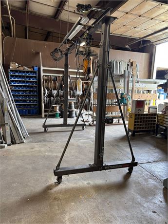 Lot - Pittsburgh 1 Ton Gantry Crane | Place Your Bid at MachineryMax