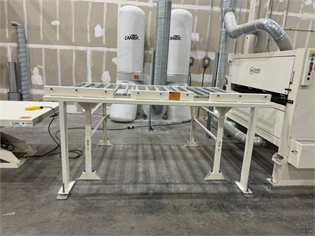 Lot - Evans Midwest "S857" Infeed Roller Table & Indexing Rail (2023 ...