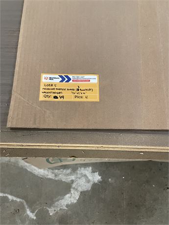 Lot - 49 Sheets of 5' x 10' 3/4" Walnut Heights Melamine Panel Board ...