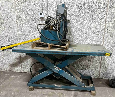Lot - Advanced Lifts "P-6048" Scissor Lift Table | Place Your Bid at ...