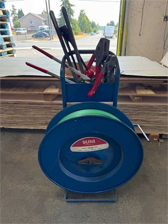 Lot - Uline Banding Cart & Tools | Place Your Bid at MachineryMax