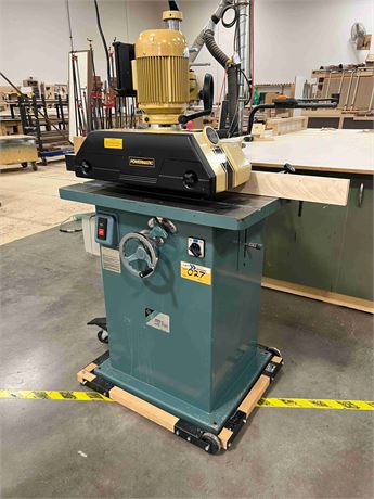 Lot - Jet "WSS-3" Shaper & Powermatic Power Feeder | Place Your Bid at ...