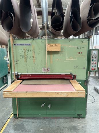 Lot - Master Machinery "MC-43-WB" 43" Widebelt Sander | Place Your Bid ...