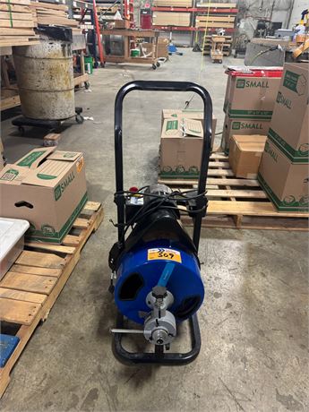 Lot - 50' Powered Drain Cleaner | Place Your Bid at MachineryMax