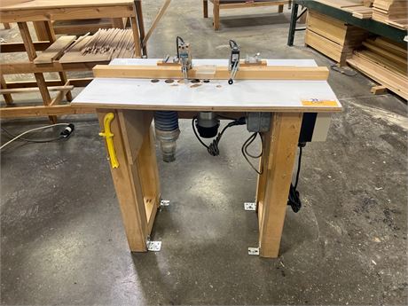 Lot - Porter Cable Router Table | Place Your Bid at MachineryMax