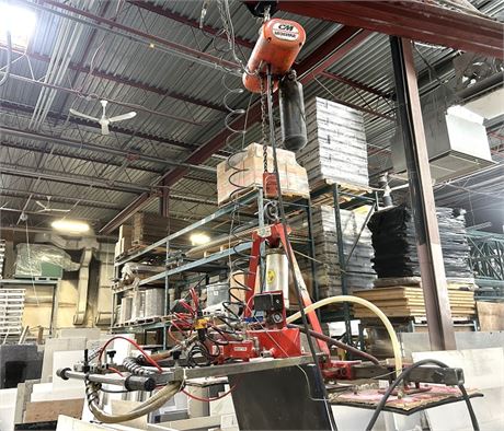 Lot - ATA "Brevettata" Vacuum Material lift, 90 Degree Tilt ...