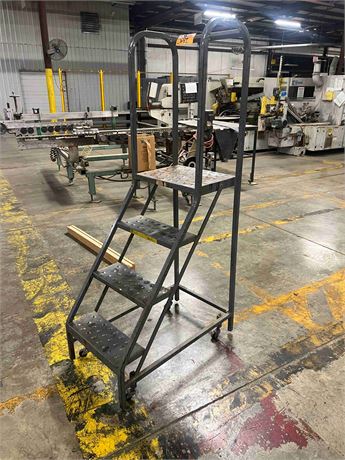 Lot - Rolling Step Ladder | Place Your Bid at MachineryMax