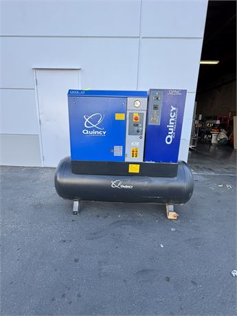 Lot - Quincy "QGS-10" Rotary Screw Air Compressor System with Dryer, 2022 | Place Your Bid at ...