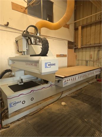 Lot - Weeke "BHC-550" CNC Router | Place Your Bid at MachineryMax