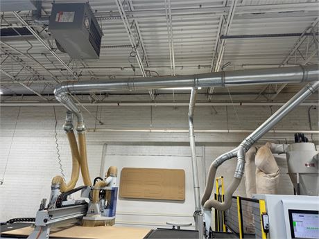 Lot - Quick Disconnect Dust Collection Ducting | Place Your Bid at ...