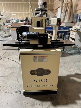 Lot - Shop Fox "W1812" Moulder/Planer | Place Your Bid at MachineryMax