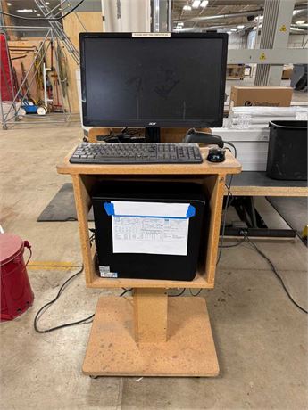 Lot - Computer Station - as pictured | Place Your Bid at MachineryMax