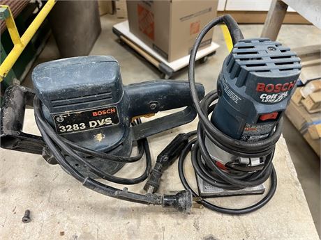 Lot - Bosch DVS Sander & Router | Place Your Bid at MachineryMax