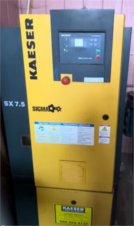 Lot - Kaeser "Air Center 7.5 SX" Rotary Screw Air Compressor | Place ...