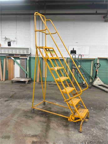 Lot - Rolling Step Ladder | Place Your Bid at MachineryMax