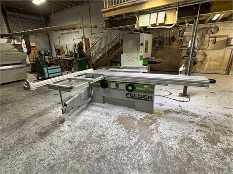 Lot - Felder "CF 741S" Combo Machine - Planer, Jointer, Sliding Table ...
