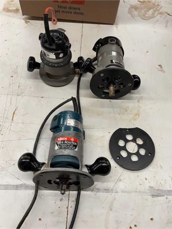 Lot - Hand Routers - Qty (3) | Place Your Bid at MachineryMax
