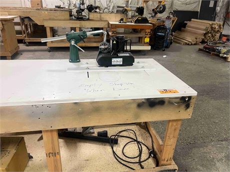 Lot - Router Table & Power Feeder | Place Your Bid at MachineryMax