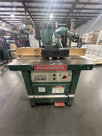 Lot - Powermatic "TS80" Shaper & Power Feeder | Place Your Bid at ...