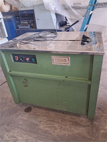 Lot - Taka Packaging Machine with Pallet of Banding | Place Your Bid at ...