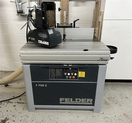 Lot - Felder "F700Z" Shaper & Auto Feeder, Single Phase, 3kw ...