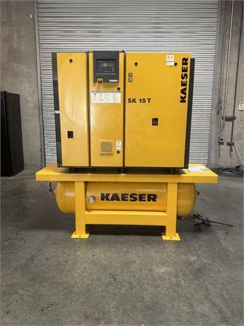 Lot - Kaeser "SK 15 T" 15HP Air Compressor | Place Your Bid at MachineryMax