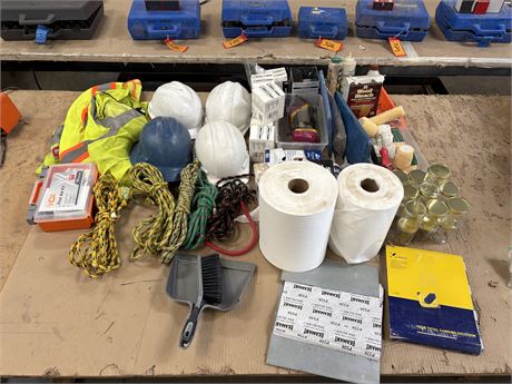 Lot - Misc Safety -Sanding- And Paper | Place Your Bid at MachineryMax